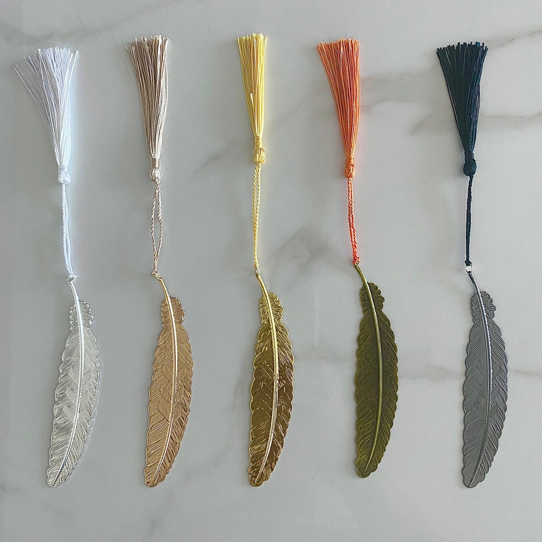 Design Your Own Custom Metal Feather Bookmarks - Etsy