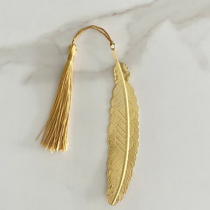 Feather Metal Bookmarks - Etsy