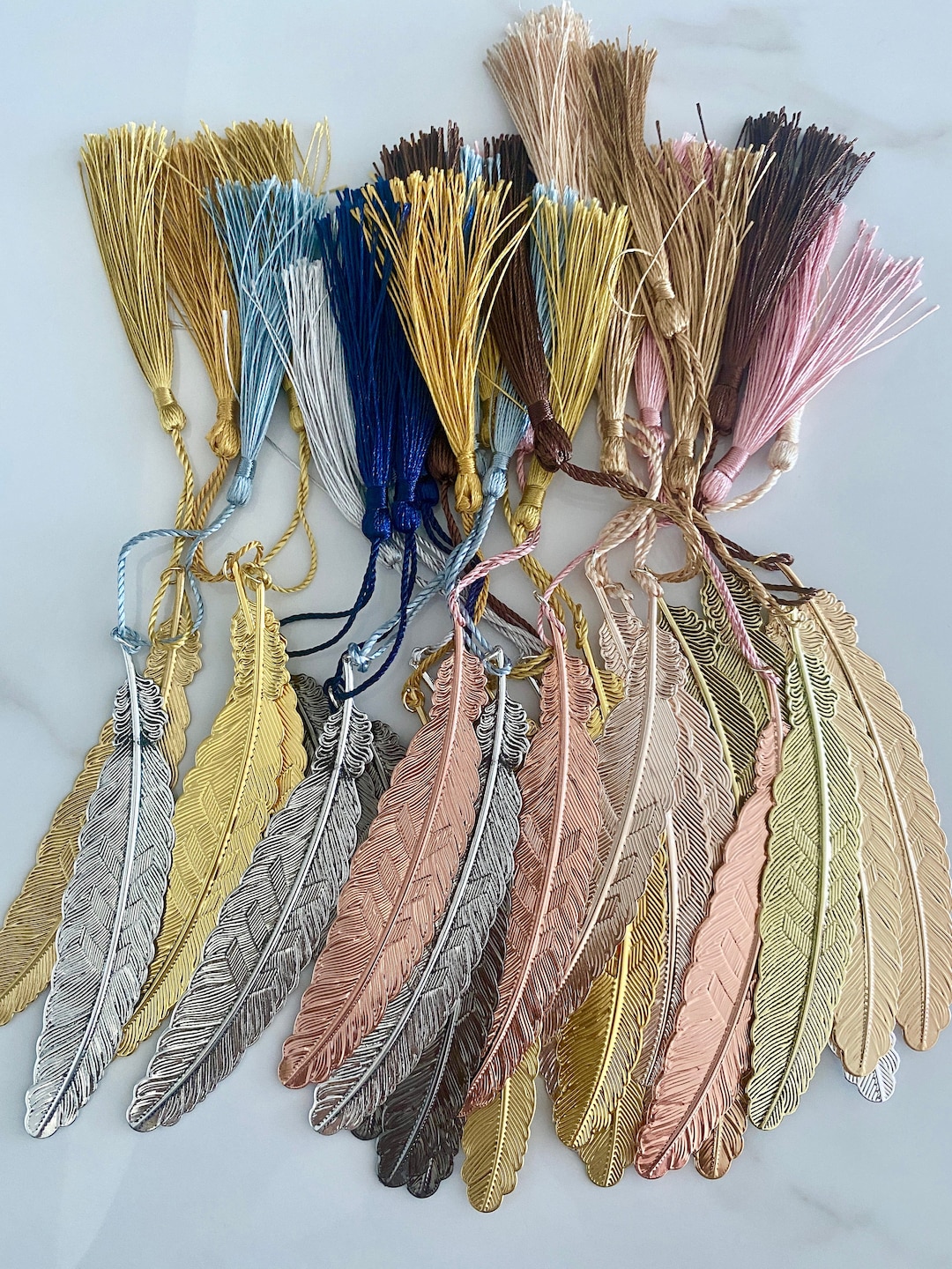 Feather Metal Bookmarks - Etsy