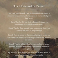 Homemaker Prayer Poster - Etsy