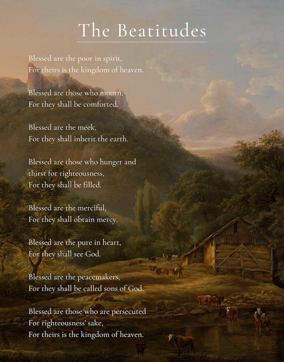 Beatitudes Poster - Etsy