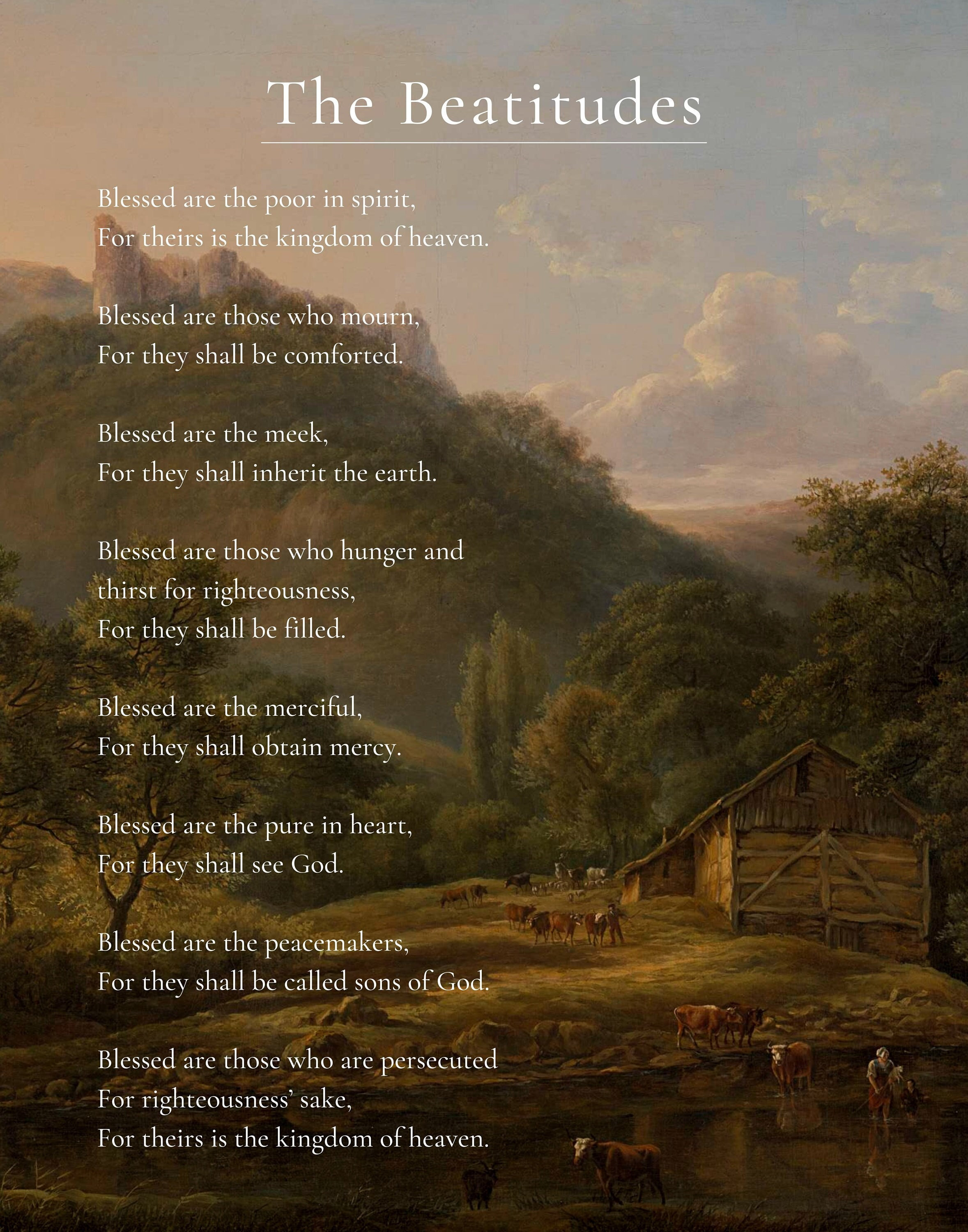 Beatitudes Poster - Etsy