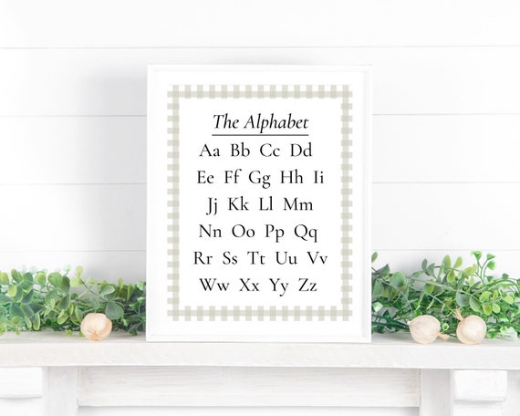 Alphabet Poster - Etsy