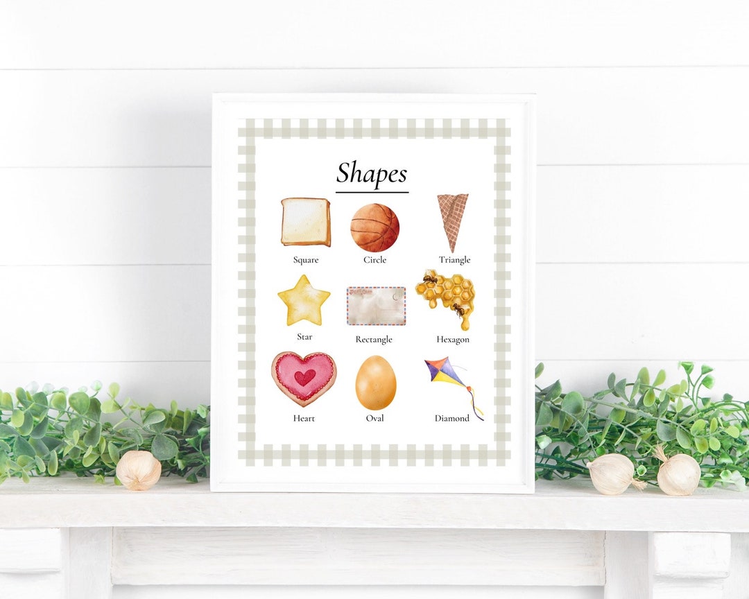Shapes Poster - Etsy