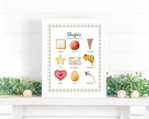 Shapes Poster - Etsy