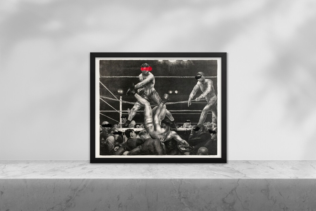 Dempsey and Firpo STRIKE Framed Poster | Boxing and Graffiti Art | Edgy ...