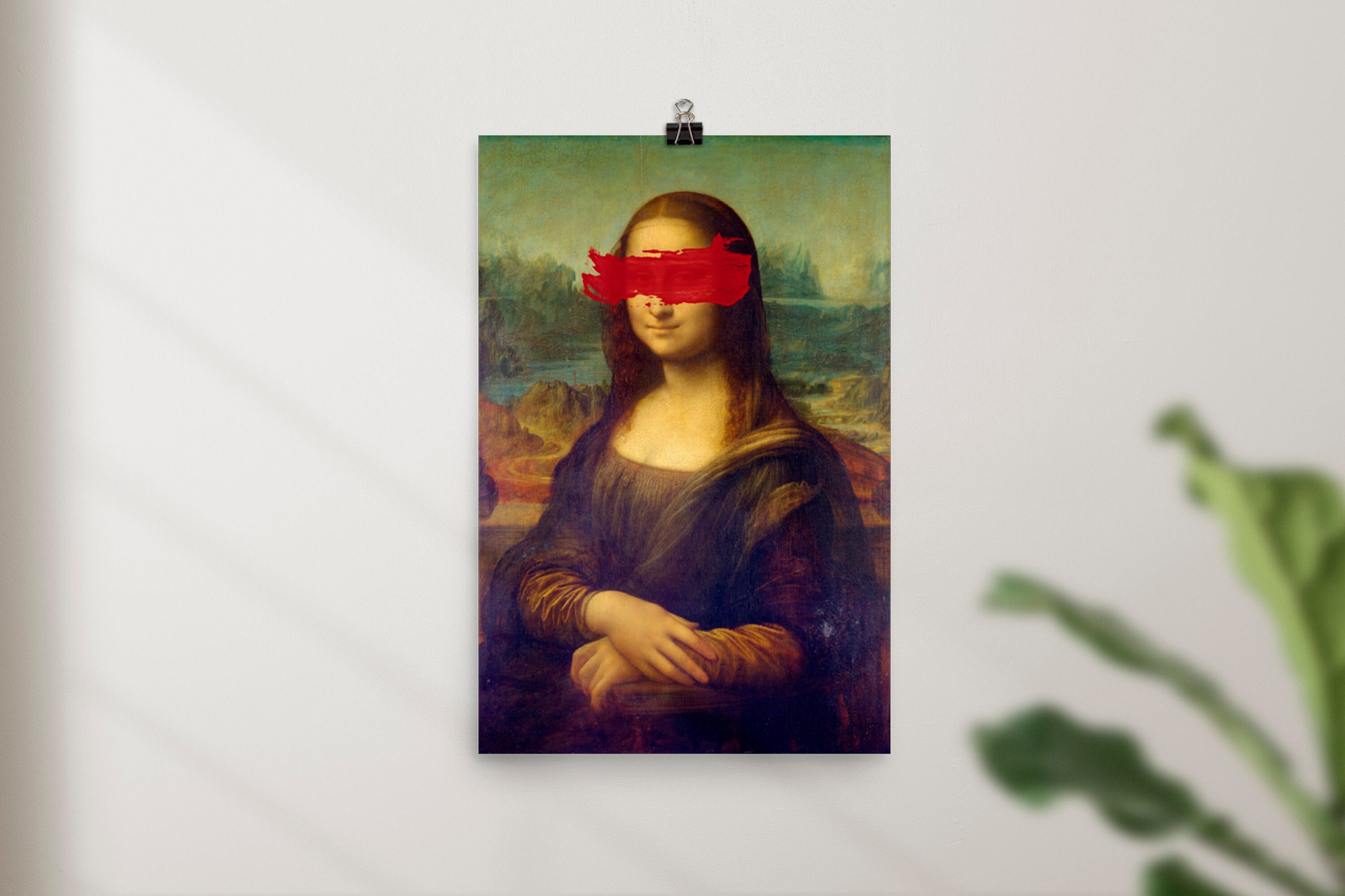 Mona Lisa STRIKE Poster Leonardo Da Vinci Iconic Painting - Etsy