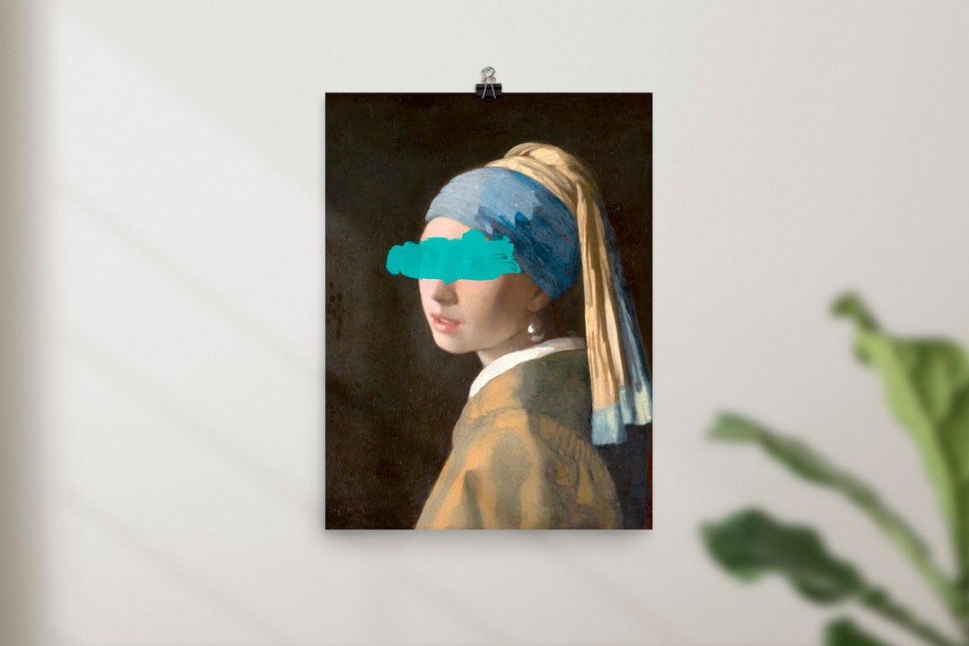 Girl With a Pearl Earring STRIKE Poster Dutch Johannes Vermeer Painting ...