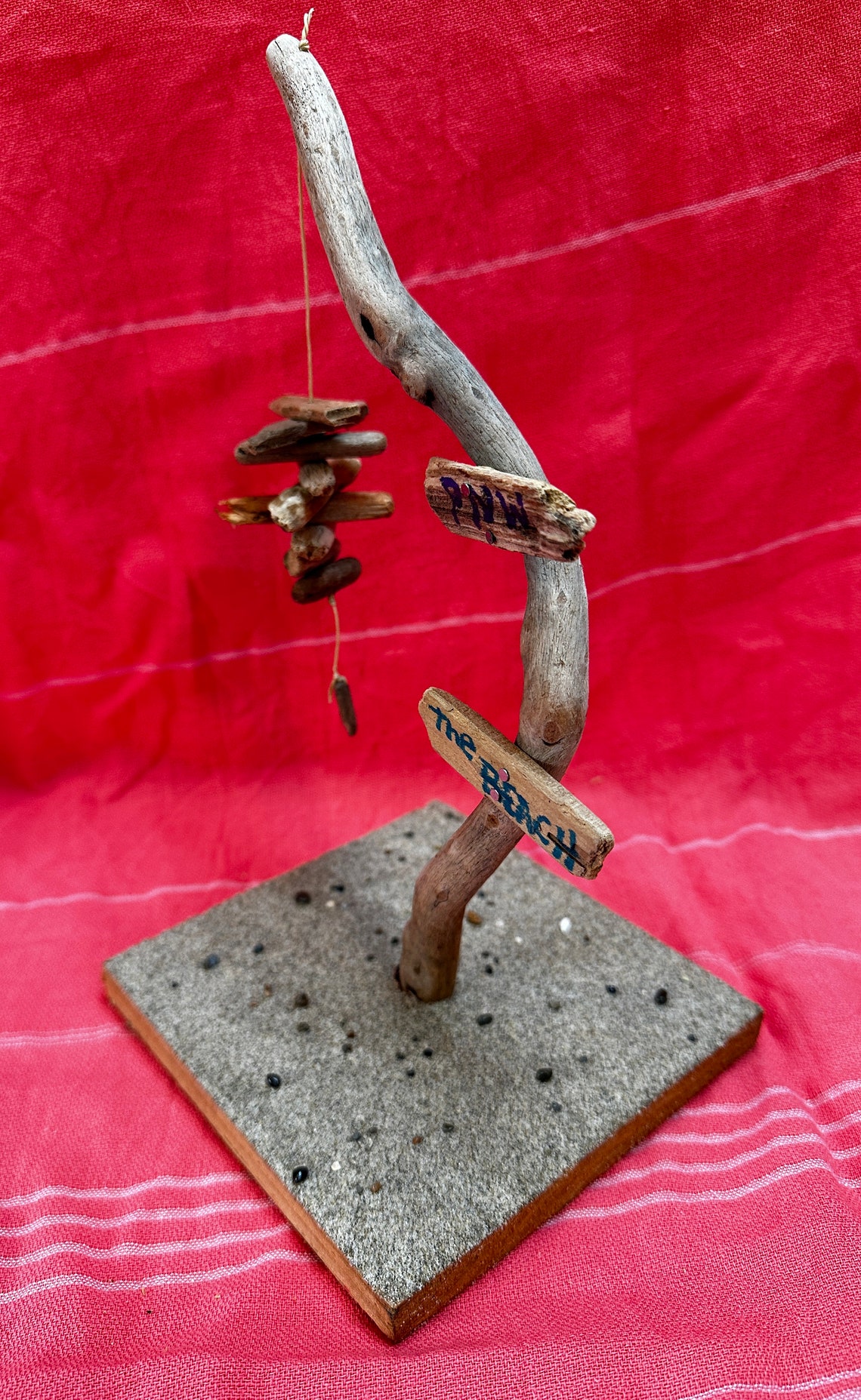 Pnw Handmade Driftwood Direction Sign for the Beach With Mini Wind ...
