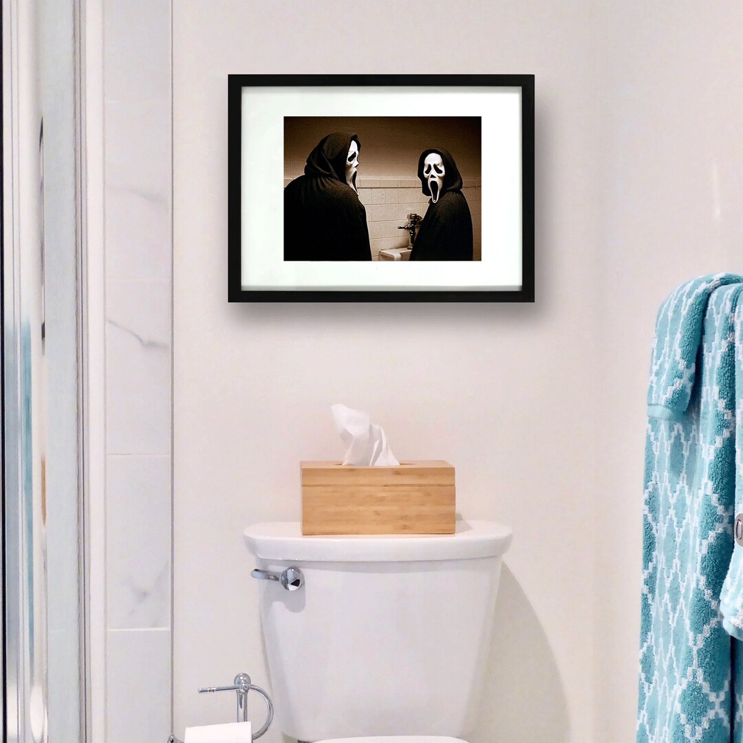 Scream Bathroom Decor print 8x10 Ghostface Decor Bathroom Decor ...