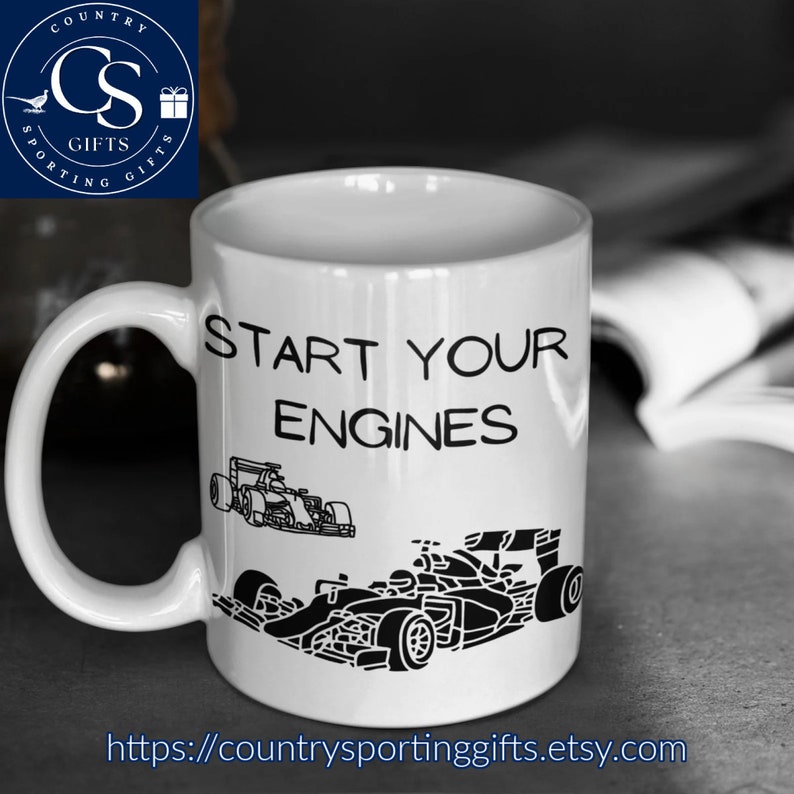 F1 Racing Mug: "start Your Engines" Ceramic Coffee Cup (11oz) - Etsy