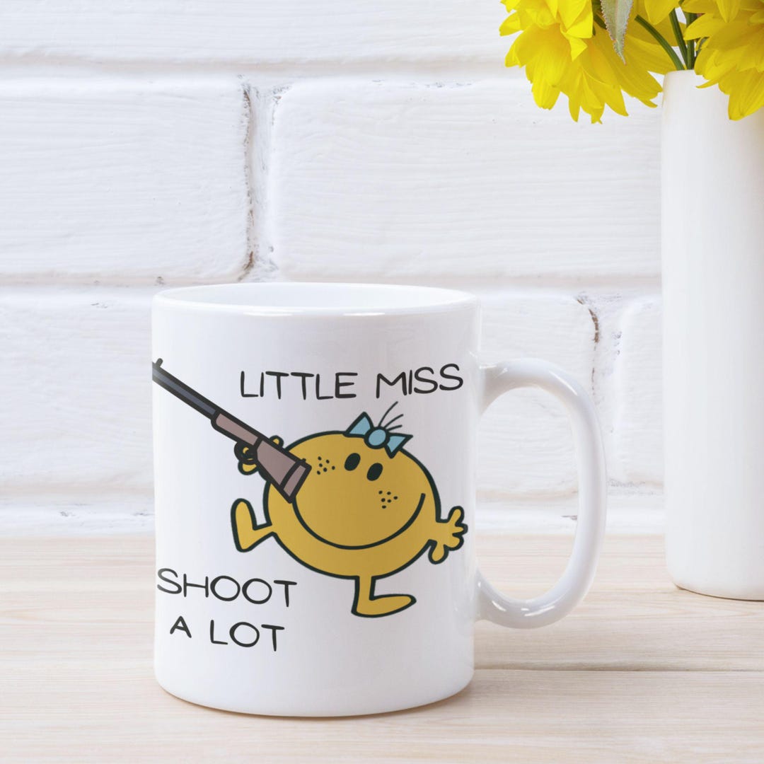 Little Miss Shoot A Lot Mug Shotgun Cartoon Design 11oz Ceramic Mug for ...