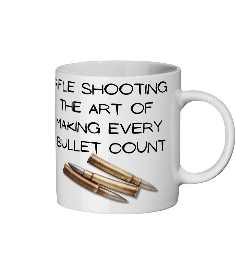Rifle Shooting Mug: Bullet Graphic Ceramic Mug (11oz) - Etsy