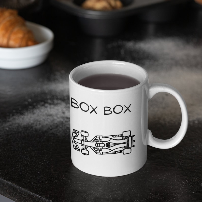 F1 'box Box' Coffee Mug - Formula 1 Racing Gift - Etsy