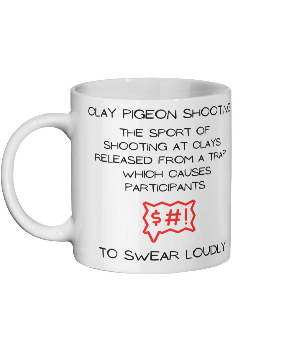 Clay Pigeon Shooting Coffee Mug, Funny Shooter Gift, 11oz - Etsy