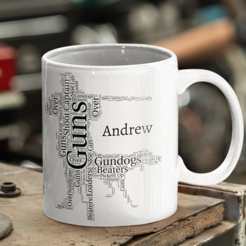 Personalized Game Shooting Mug, Gundogs Ceramic Coffee Mug - Etsy