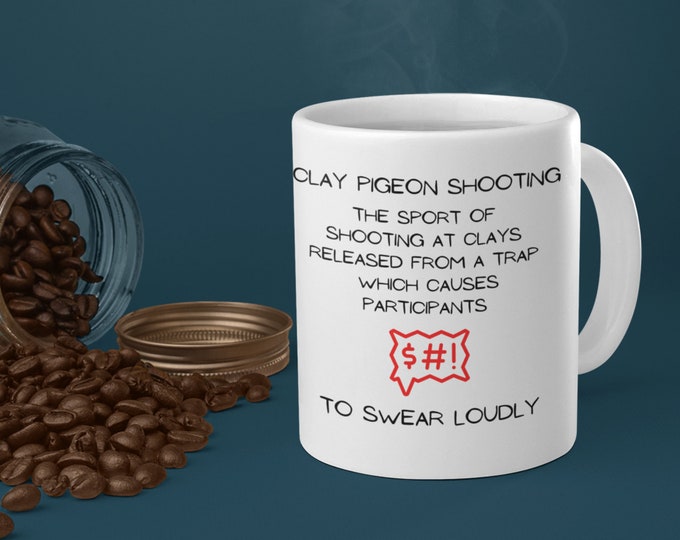Funny Clay Shooting Mug Trap Shooting Gift Skeet Shooting Gift Clay ...