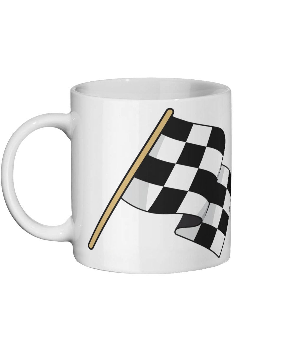 Chequered Flag Coffee Mug: F1 Racing Gift (11oz) - Etsy