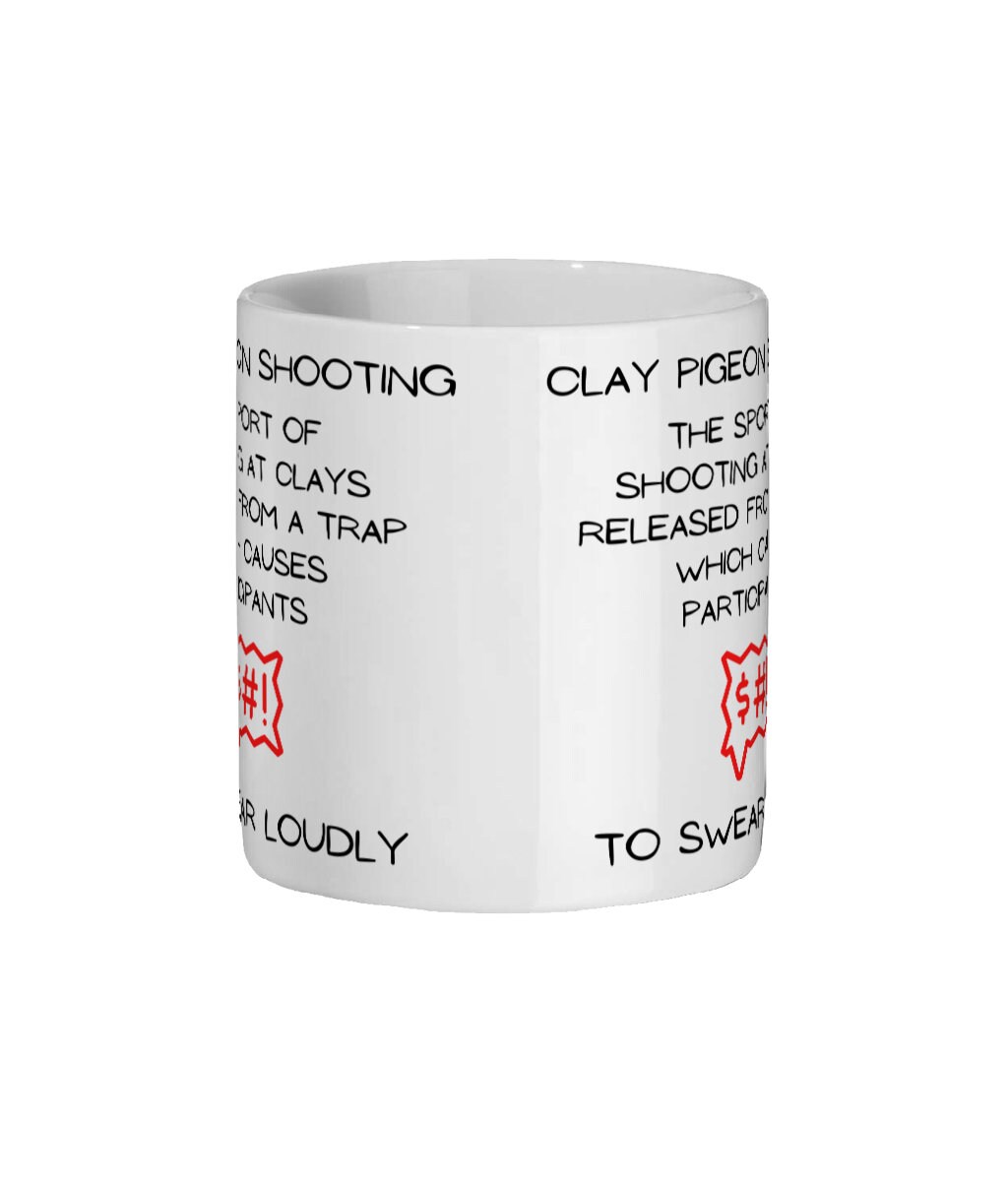 Clay Pigeon Shooting Coffee Mug, Funny Shooter Gift, 11oz - Etsy
