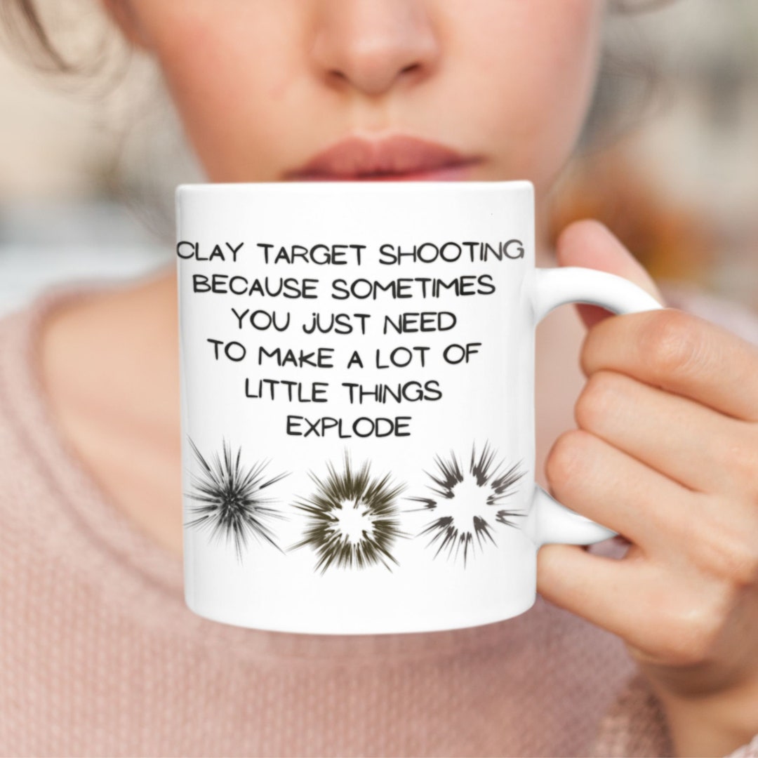 Perfect for Shooting Enthusiasts Coffee Mug - 'clay Target Shooting ...