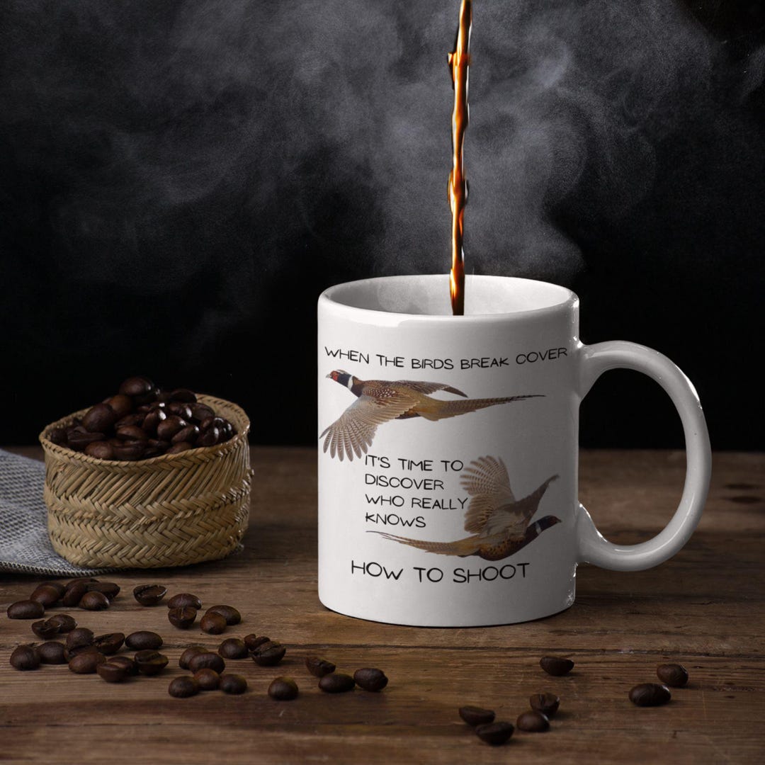 Pheasant Hunting Ceramic Mug: Game Shooting Gift, Countryside Sports ...