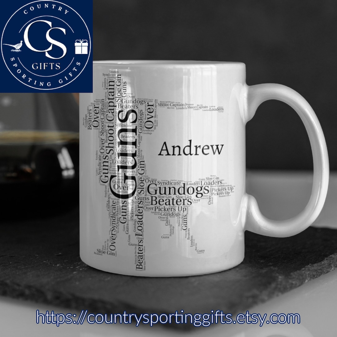 Personalized Game Shooting Mug, Gundogs Ceramic Coffee Mug - Etsy UK