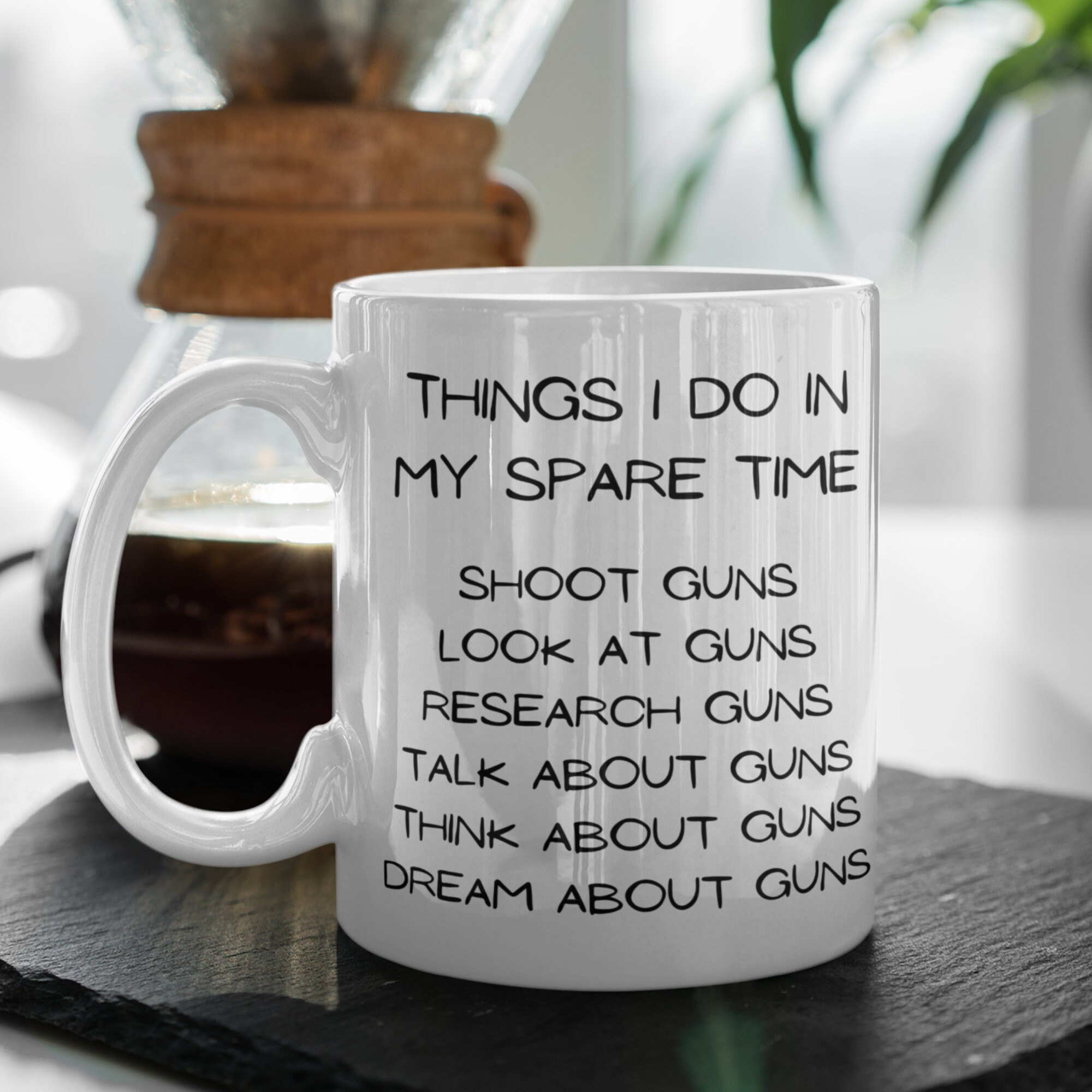 Shooting Gift, Gifts for Shooters, Think About Guns Coffee Mug 11oz ...