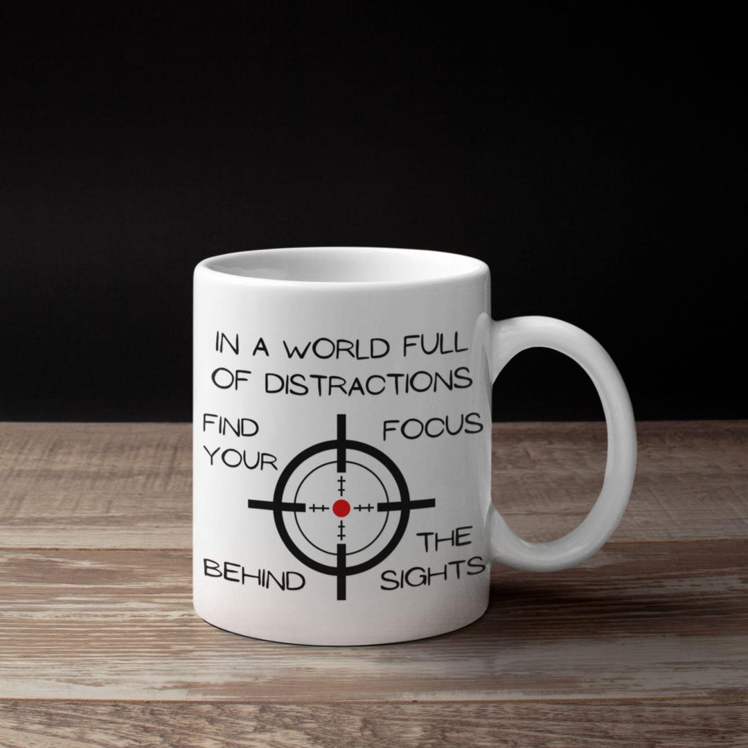 Rifle Sight Ceramic Mug: Inspirational Gift for Shooters (11oz) - Etsy