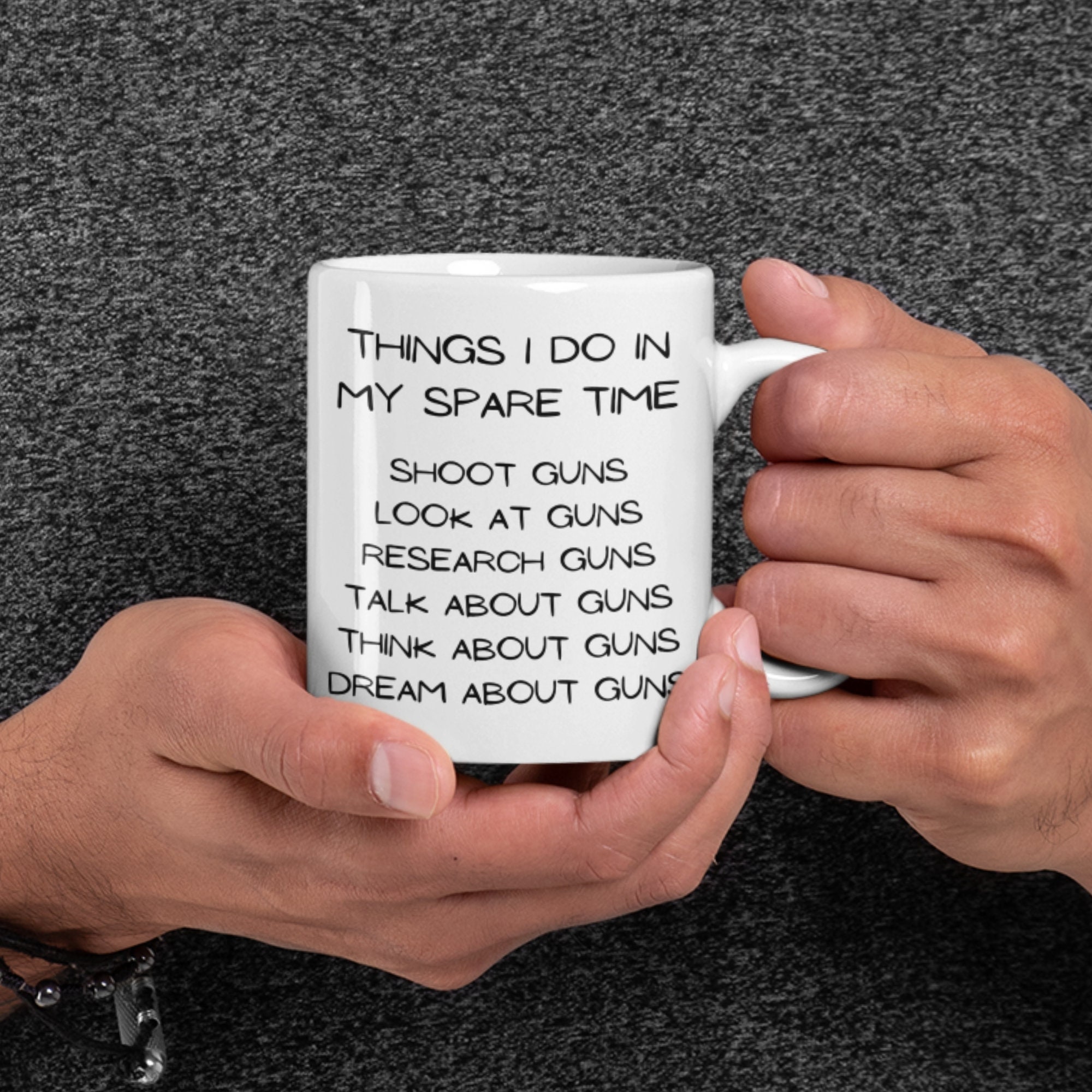 Gift for Clay Shooter – Think About Guns Funny Shooting Mug - Etsy UK