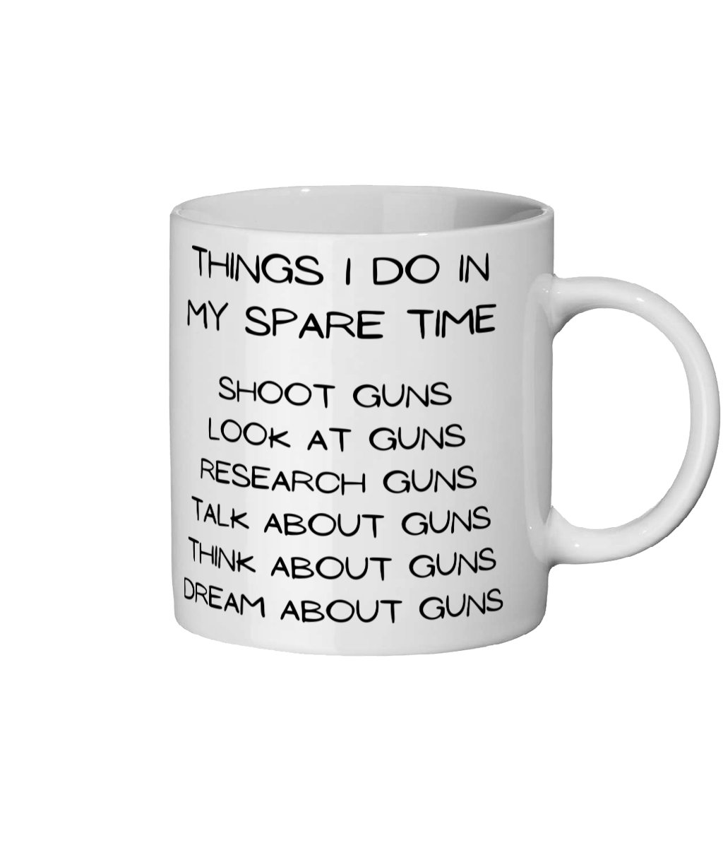 Gift for Clay Shooter – Think About Guns Funny Shooting Mug - Etsy UK
