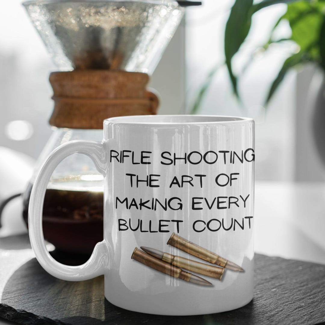 Rifle Shooting Mug: Bullet Graphic Ceramic Mug (11oz) - Etsy
