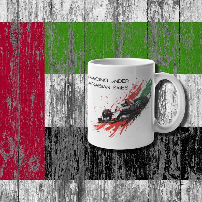 Abu Dhabi Grand Prix Mug: Racing Under Arabian Skies, F1 Fan Gift - Etsy