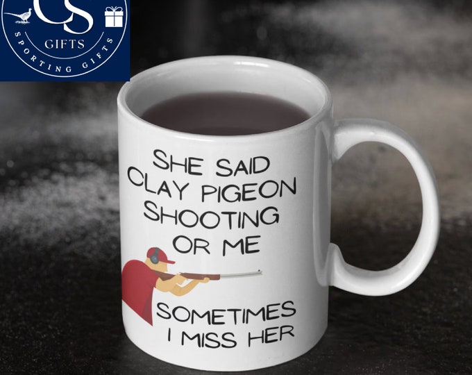 Funny Clay Shooting Mug Trap Shooting Gift Skeet Shooting Gift Clay ...