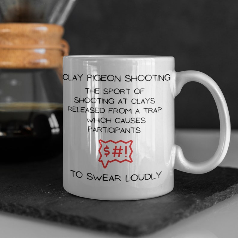 Clay Pigeon Shooting Coffee Mug, Funny Shooter Gift, 11oz - Etsy