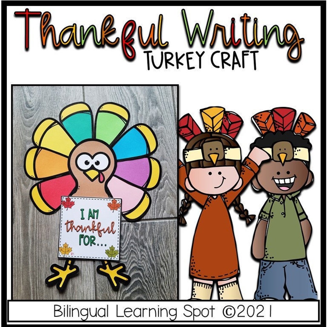 Thankful Turkey Writing Craft - Etsy