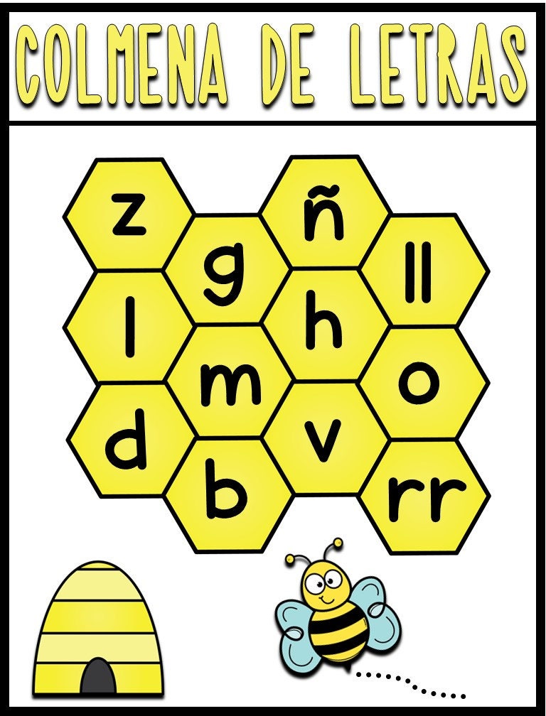 Beehive Letter + Number Matching - Etsy