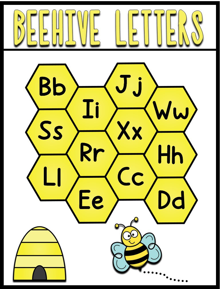Beehive Letter + Number Matching - Etsy