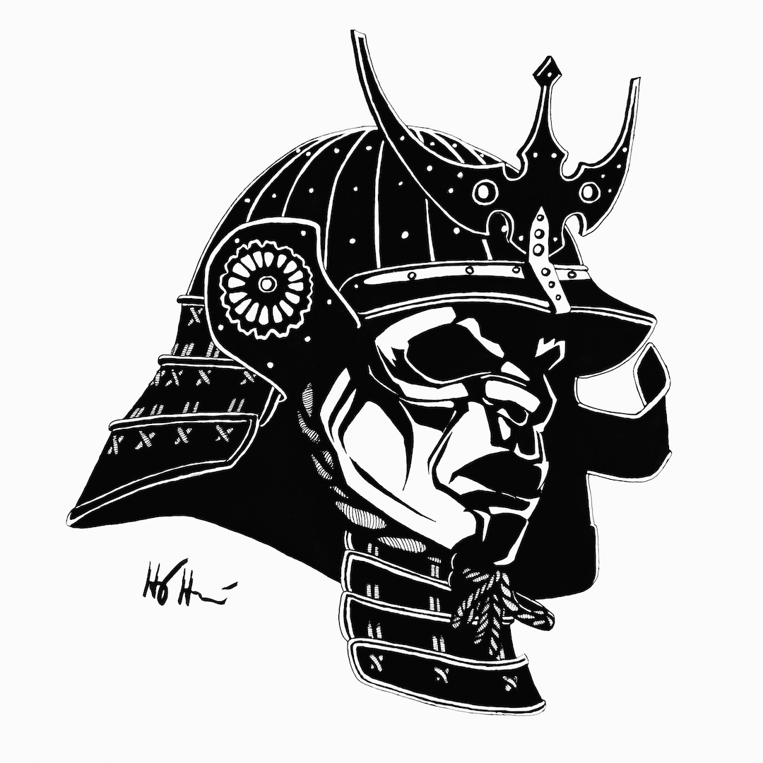 SAMURAI HELMET Archival Print Samurai Helmet Fine Art - Etsy