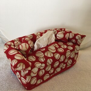 Baseball Sofa Tissue Box Cover - Etsy