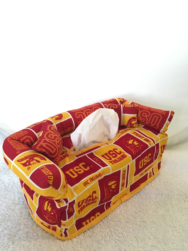 University of South California Trojans Sofa Tissue Box Cover - Etsy
