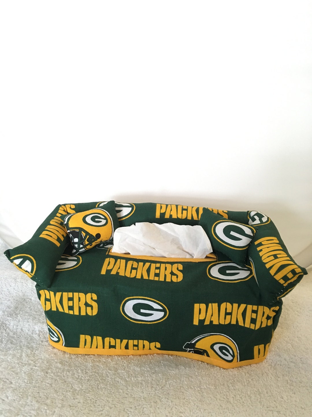 Green Bay Packers Football Tissue Box Covers Sports - Etsy