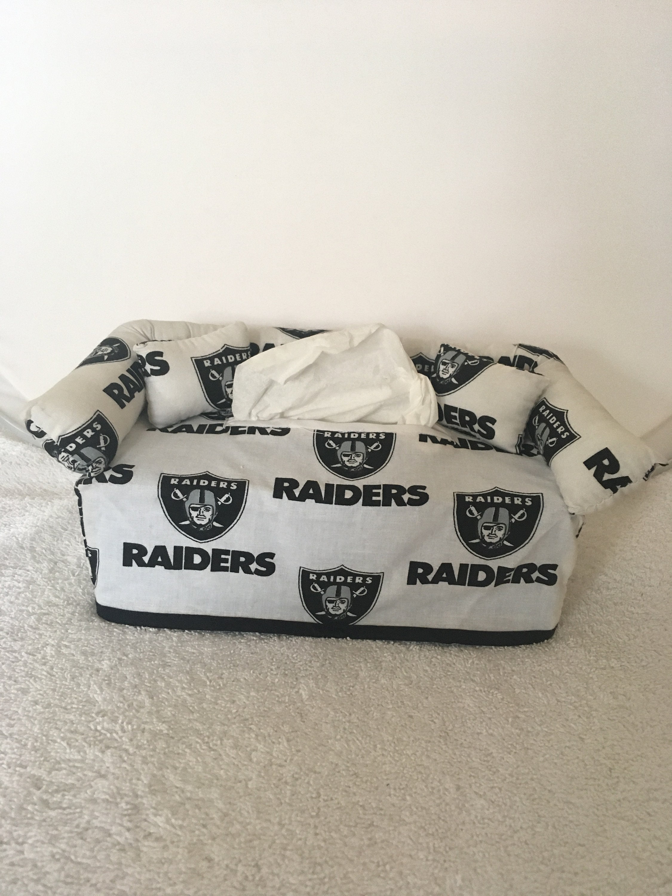 Las Vegas Raiders Sofa Tissue Box Cover Sports Football - Etsy