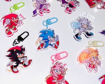 SONIC HEROES KNUCKLES Acrylic Keychain - Etsy