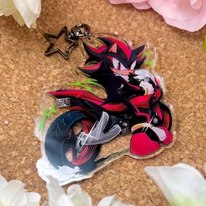 Shadow Hedgehog 3.5inch BIG Acrylic Keychain | Double-sided Decorative ...
