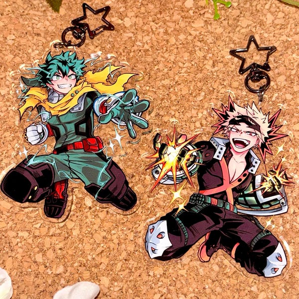 Deku Acrylic Keychain - Etsy UK