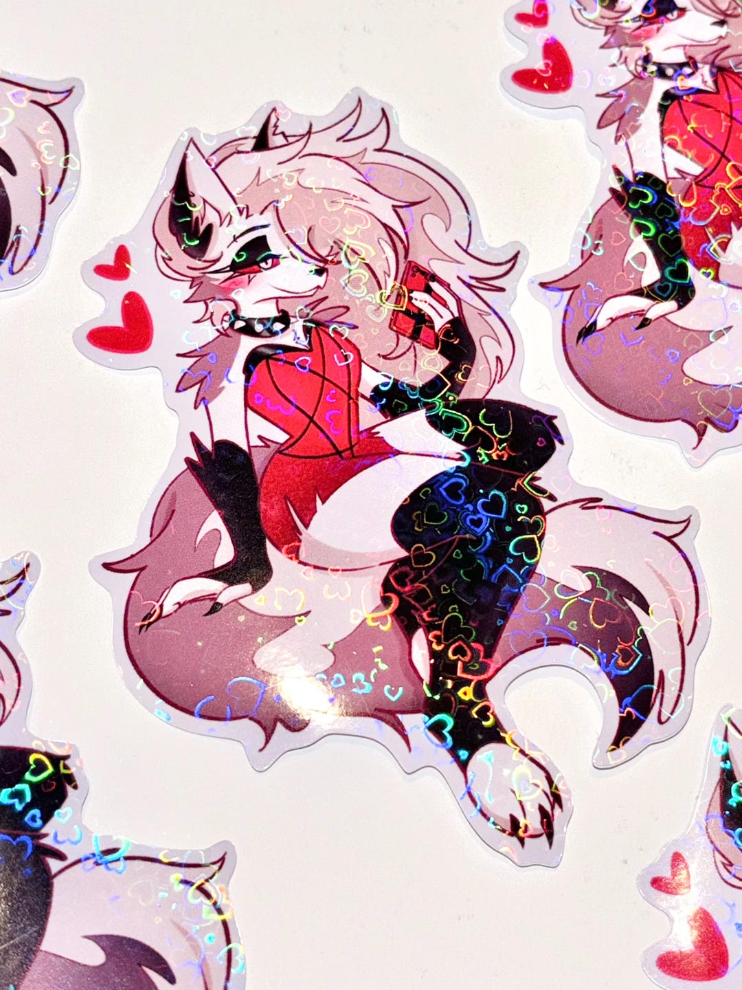 Loona Helluva Boss 4" Vinyl Sticker | Heart Holographic - Etsy