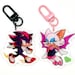 Sonic 2 Inch Acrylic Charm Keychain | Sonic Hedgehog, Shadow Hedgehog ...