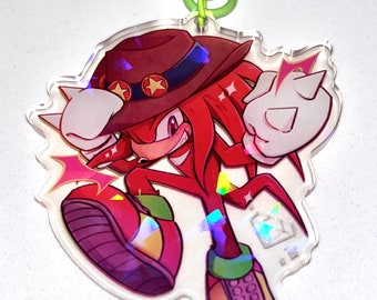 SONIC HEROES KNUCKLES Acrylic Keychain - Etsy
