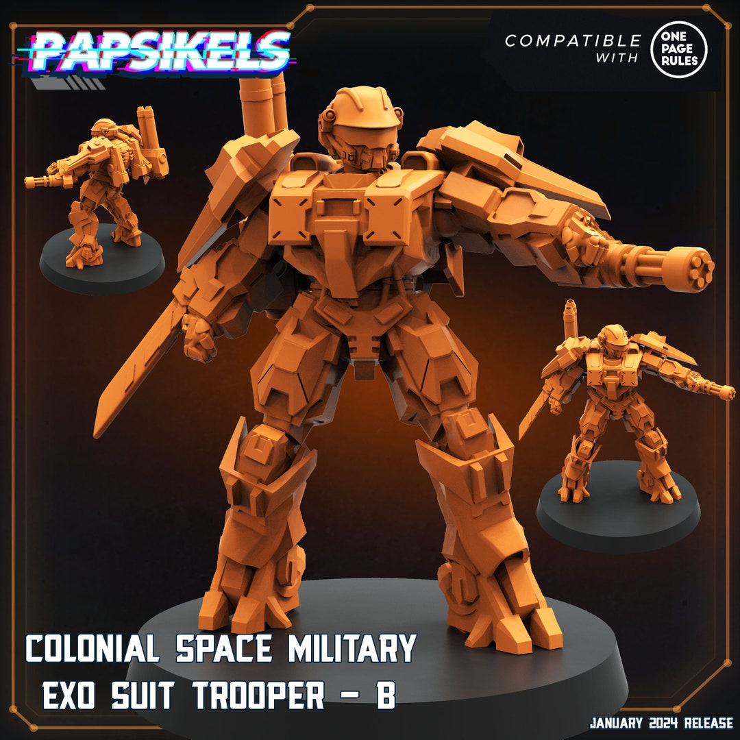 Colonial Space Military Exo Suit Trooper B Dropship Troopers Papsikel ...