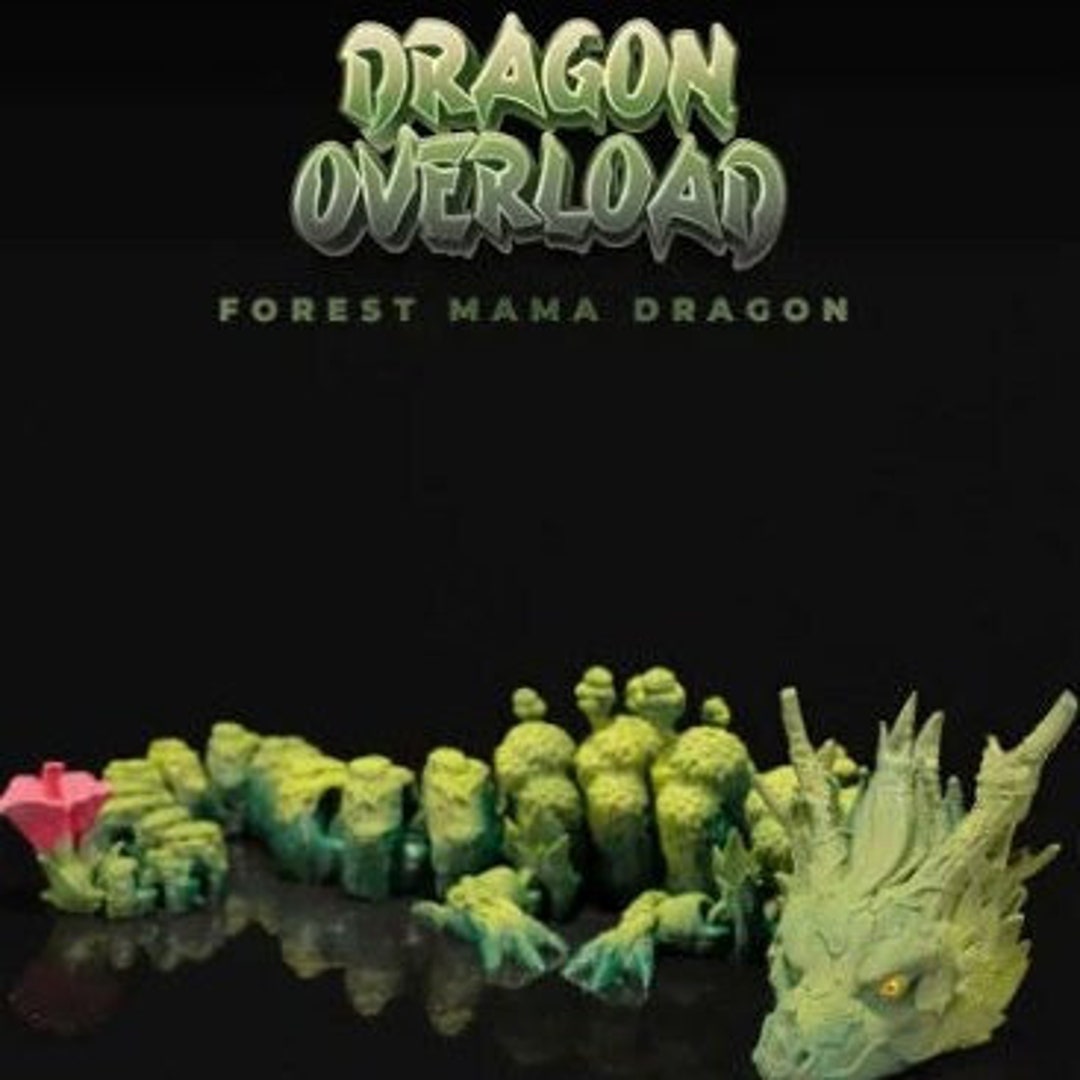 Forest Mama Dragon Stone Fire Leaf 3D Printed - Etsy UK